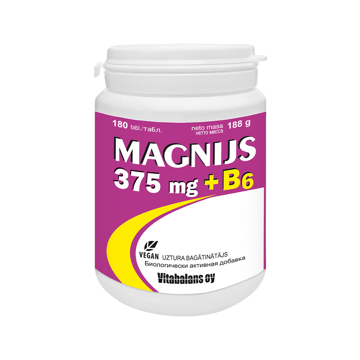 Magnijs 375mg + B6 – FitFactory