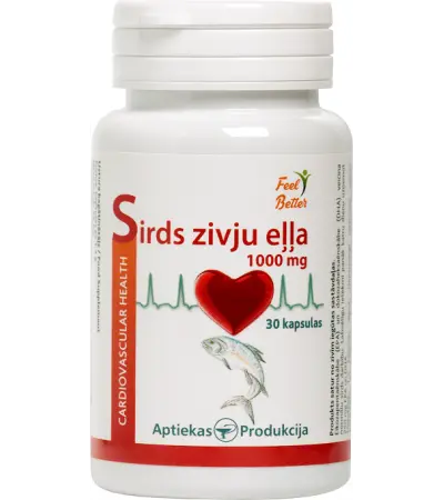 Sirds zivju eļļa (30 kapsulas) – FitFactory